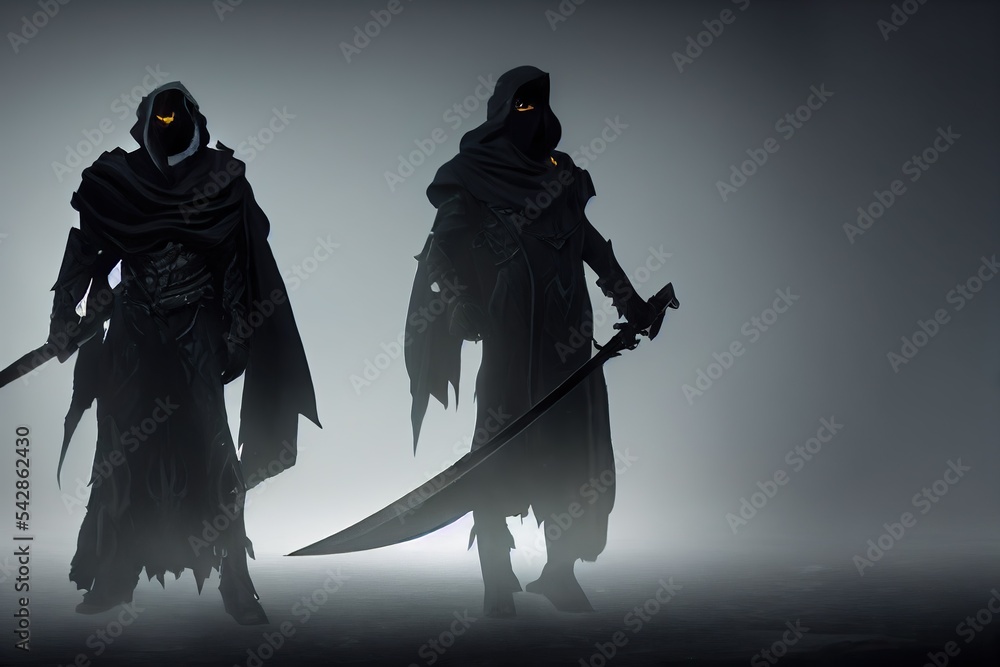 the shadow soldiers darkest vanguard lord, holding a giant sword ...