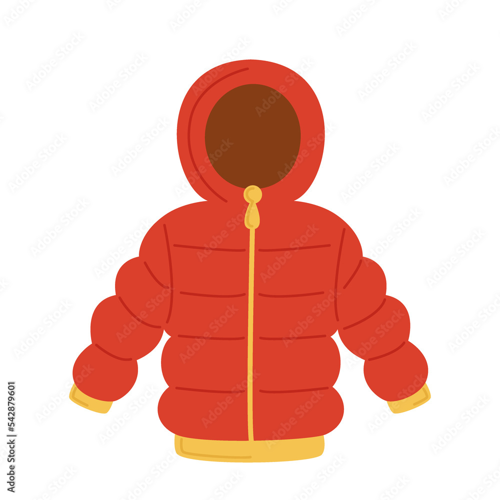 Cartoon winter jacket PNG file with transparent background. Stock ...