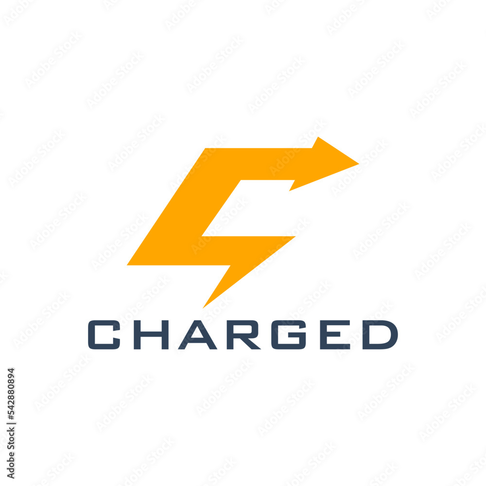 letter c electrical logo design templates Stock Vector | Adobe Stock