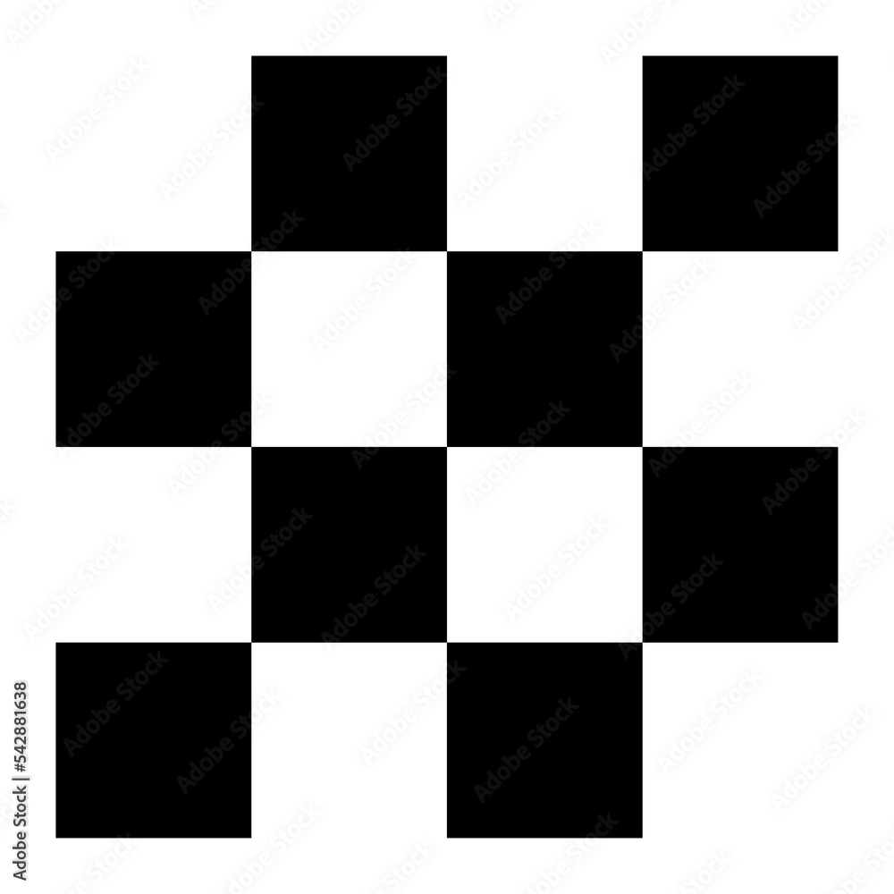 Black filled square shapes, graphic element. Isolated png illustration ...