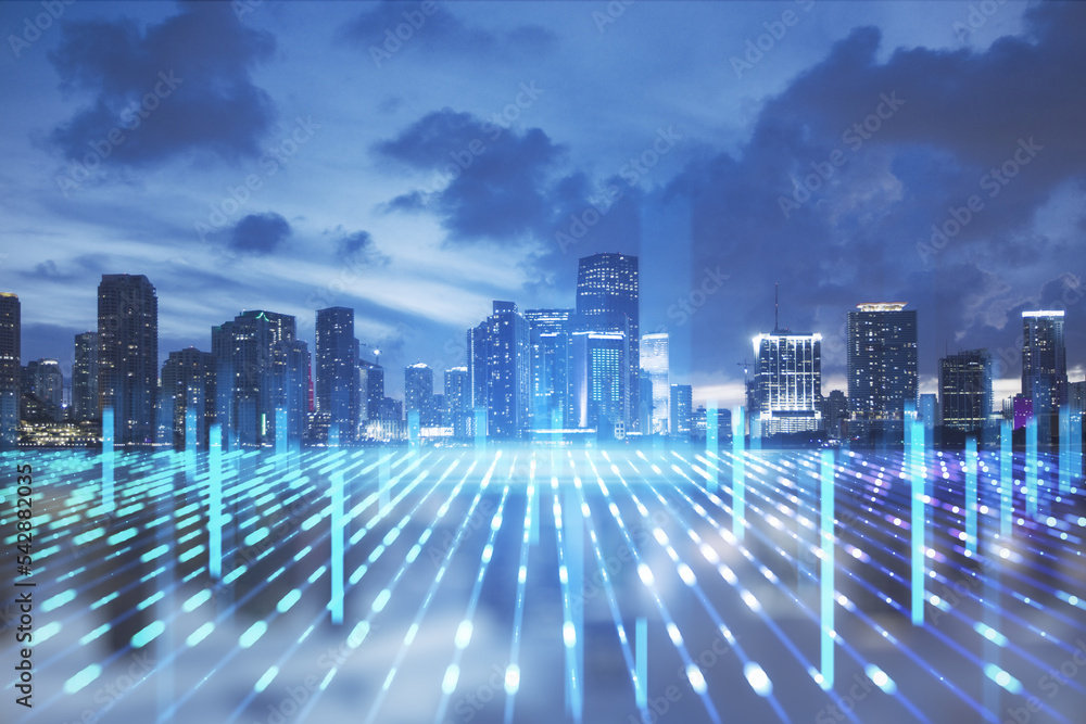 City Skyline Wallpaper Abstract