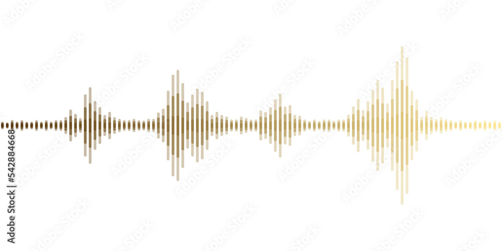 Abstract sound wave stripe lines luxury gold gradient equalizer ...