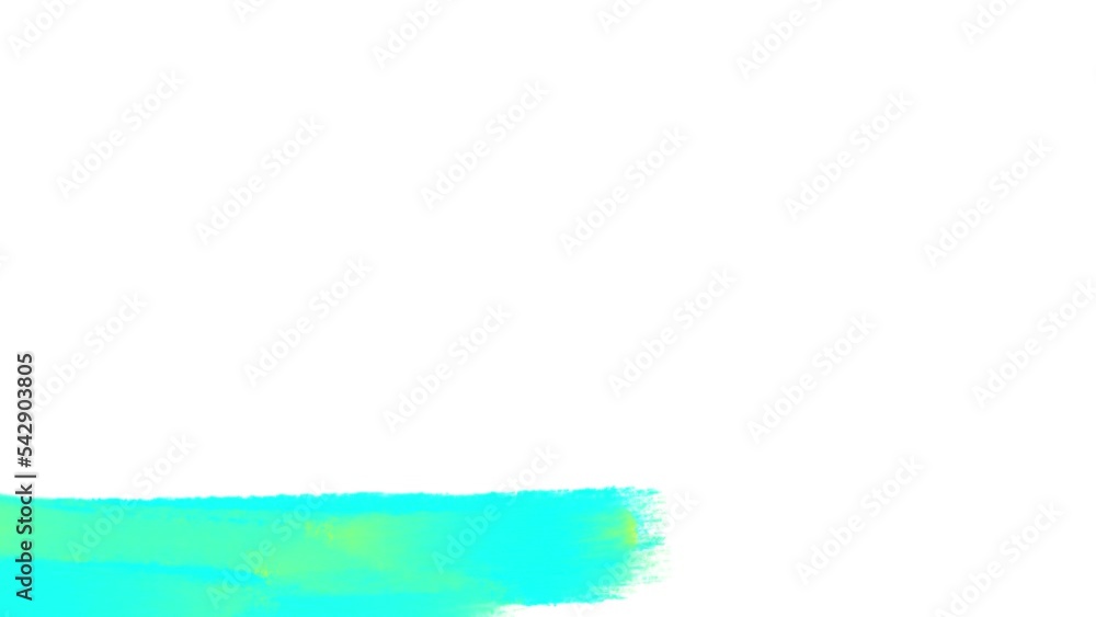 Wipe transition cartoon in and out blue green painting animated. Cute ...