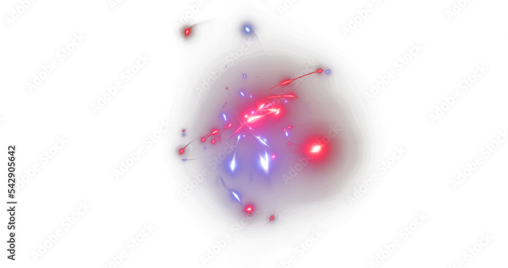 PNG transparent. Fantastic background of bright glowing particles in ...