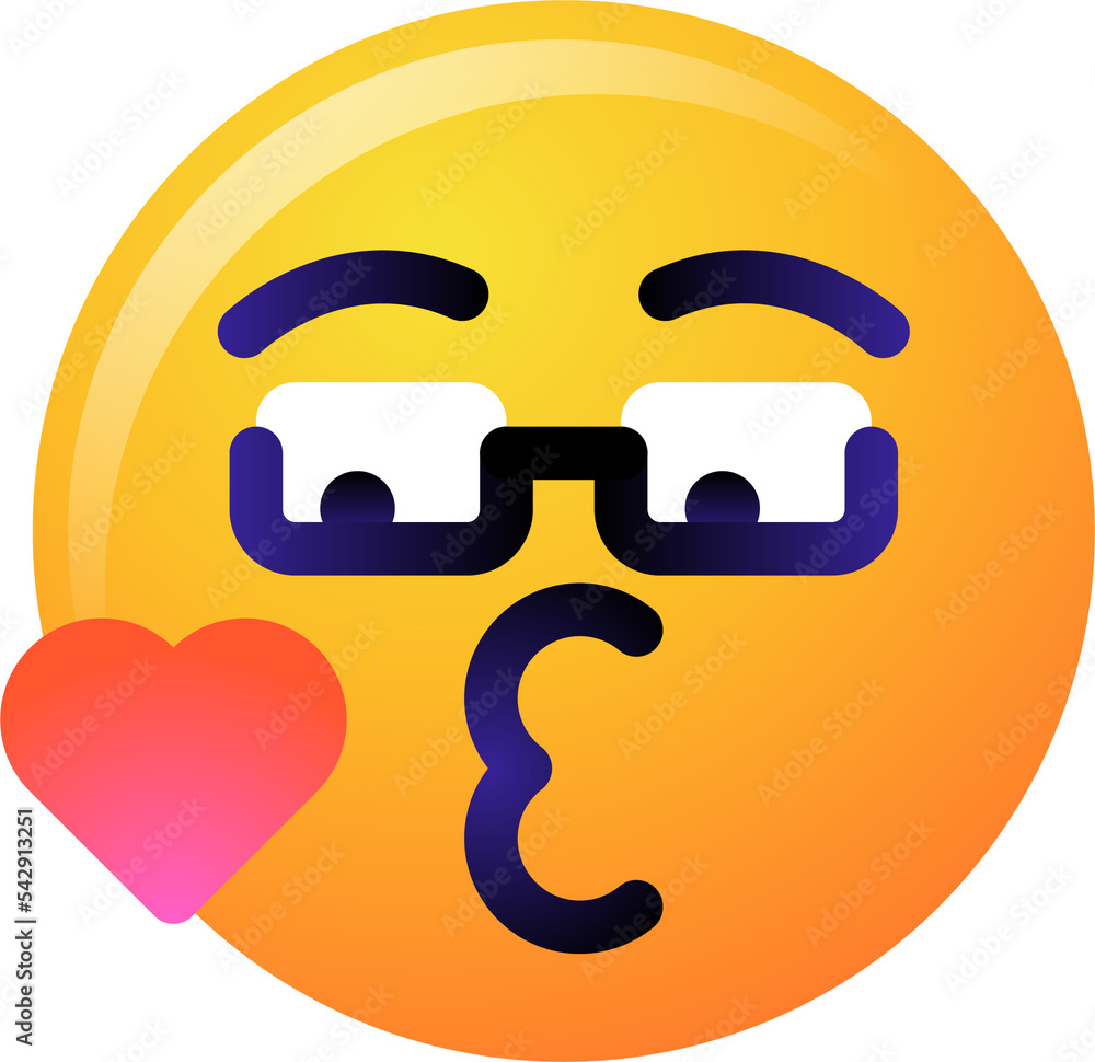 round 3d Emoticon. Yellow Emoji faces emoticon smile, digital smiley ...