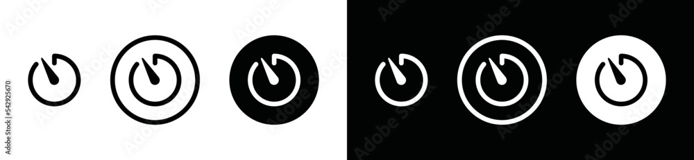 Timer button icon vector for apps or websites. Stopwatch symbol ...