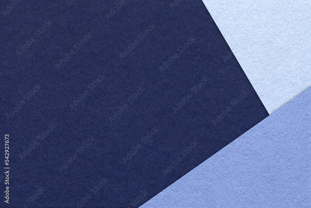 Texture of craft navy blue color paper background with denim and very ...