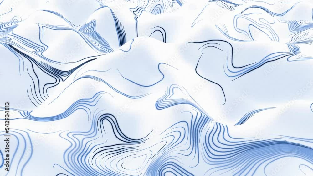 3D computer generated animated geographical landscape with animated ...