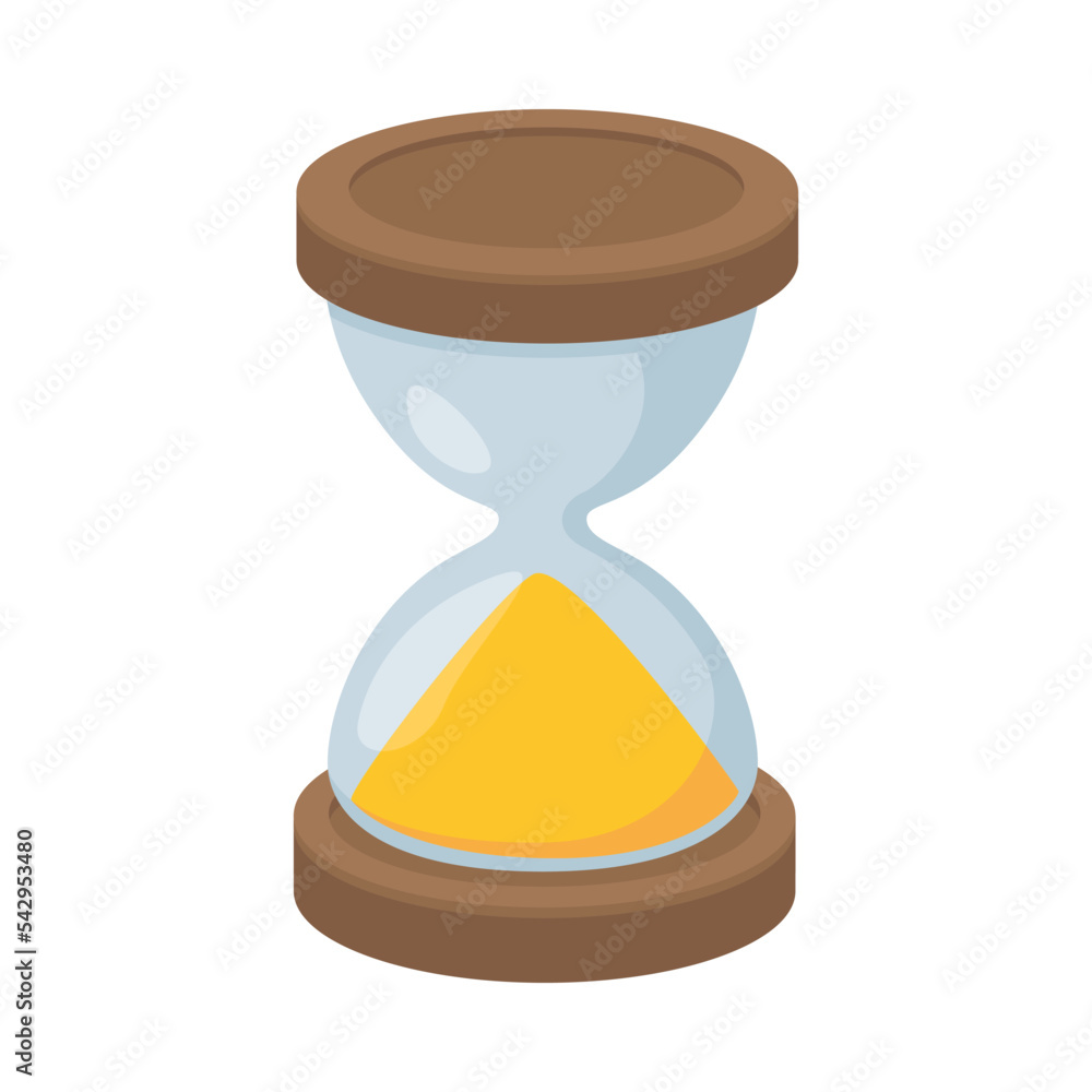 Hourglass Sign Emoji Icon Illustration. Sand Clock Vector Symbol ...