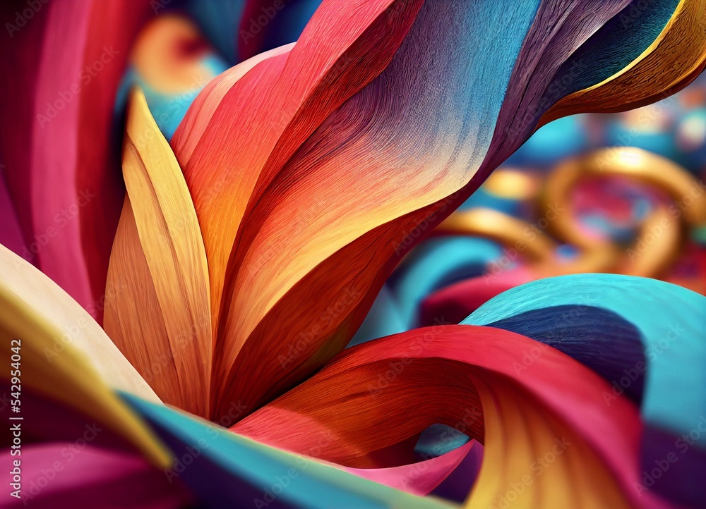 Midjourney render of abstract art wallpaper Stock Illustration | Adobe ...