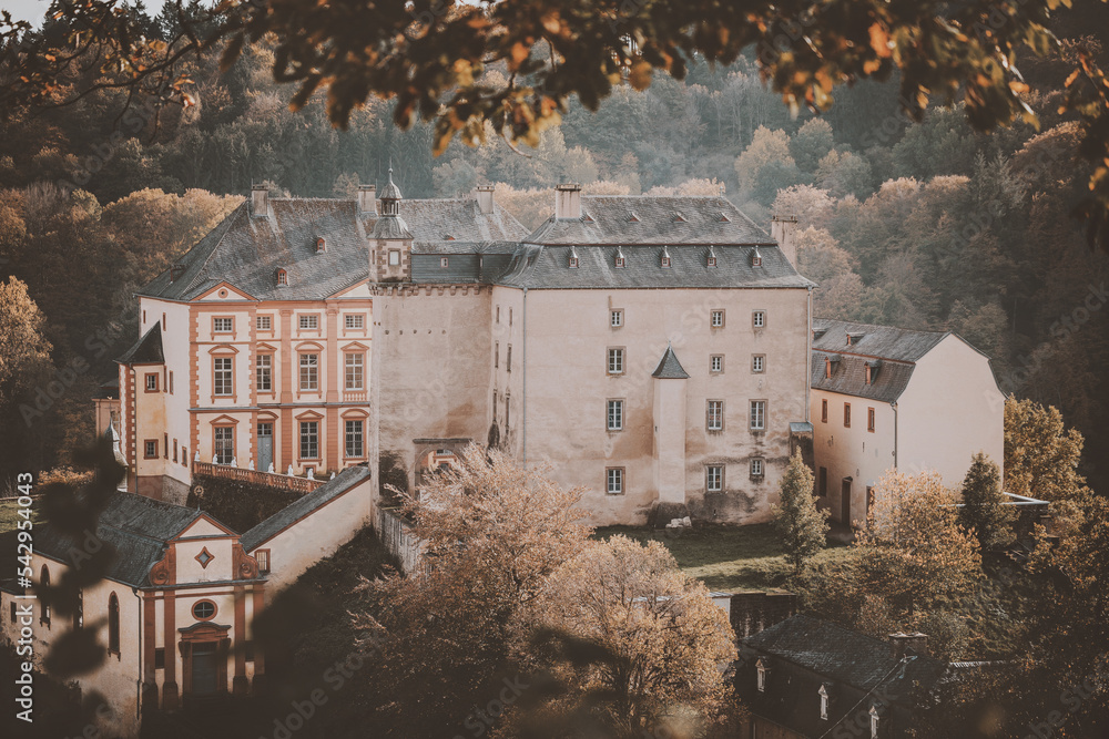 Schloss Malberg in der Eifel Stock Photo | Adobe Stock
