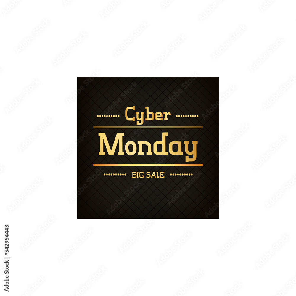 Cyber Monday sale website display with hang tags png promotion. Png of ...