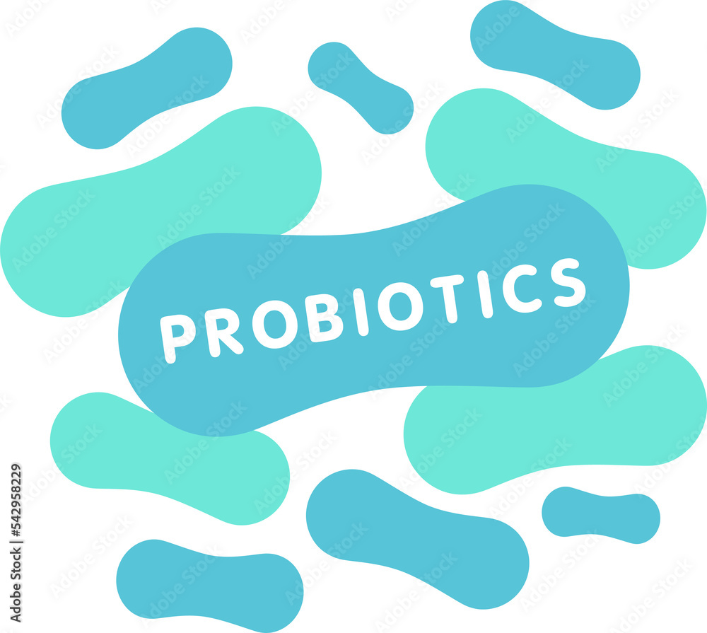 Probiotics bacteria logo design. Healthy nutrition ingredient for ...