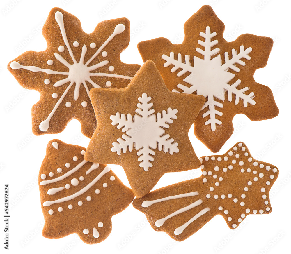 Photo & Art Print PNG Gingerbread cookies isolated transparent ...