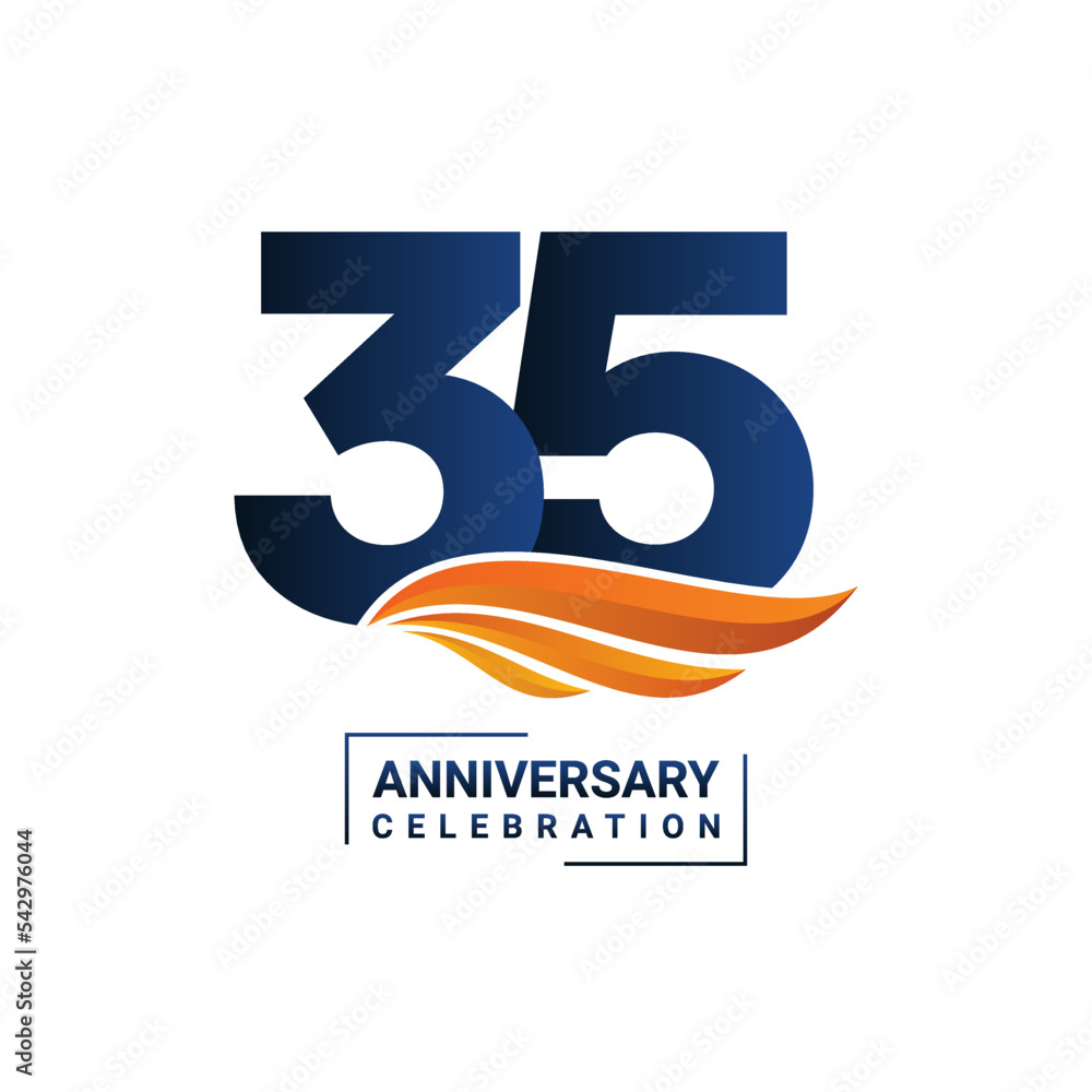 35th Anniversary Logo Perfect logo design for anniversary celebration ...