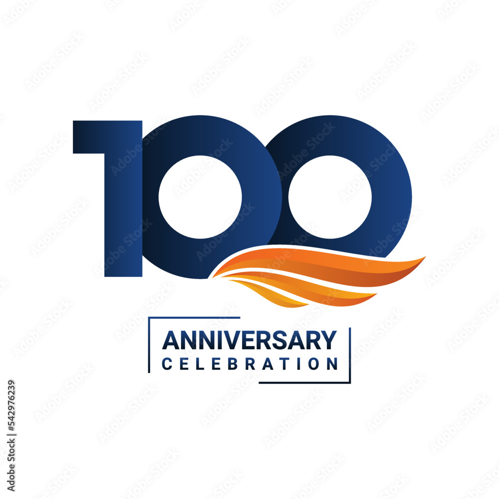 100th Anniversary Logo Perfect logo design for anniversary celebration ...