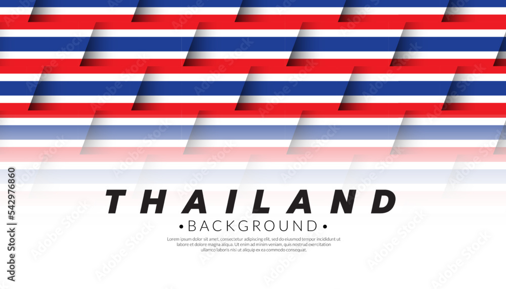 Thailand flag pattern background template. AEC ASEAN economic community ...