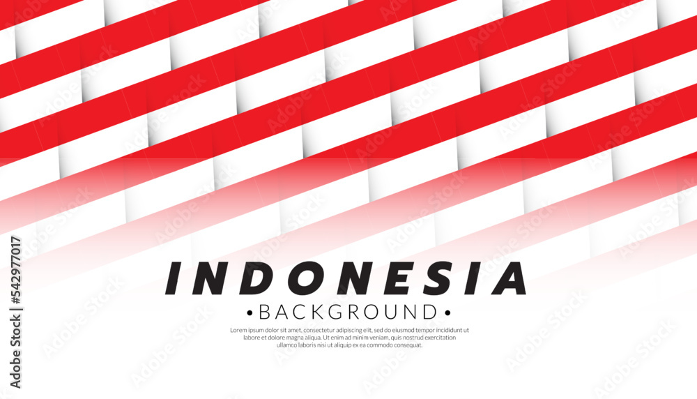 Indonesia flag pattern background template. AEC ASEAN economic ...