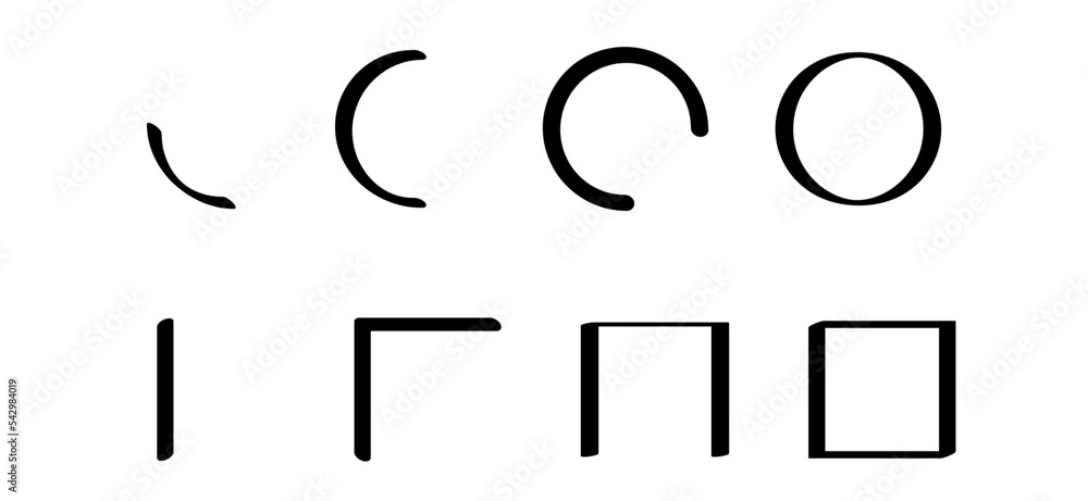 Cartoon line transformation, therapy ideas. Change, development for ...