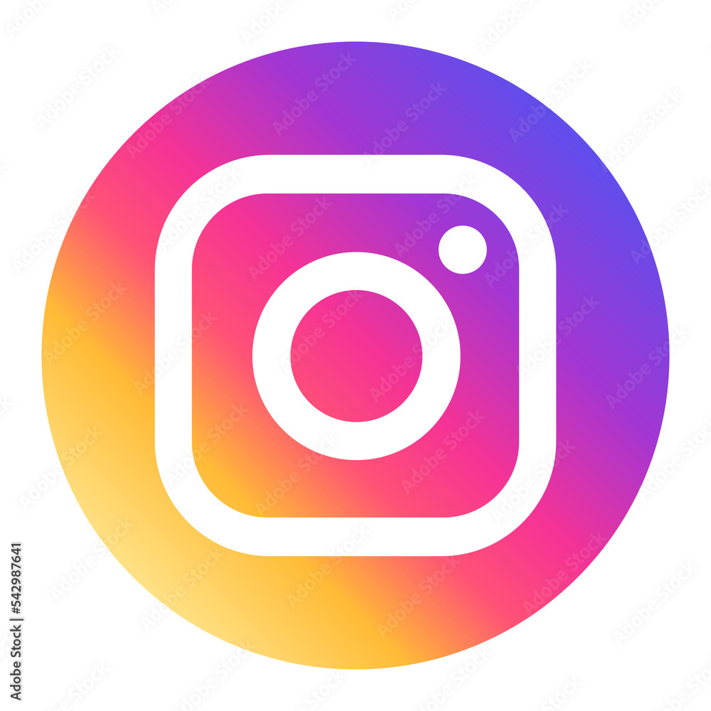 Instagram logo icon transparent png Stock Illustration | Adobe Stock