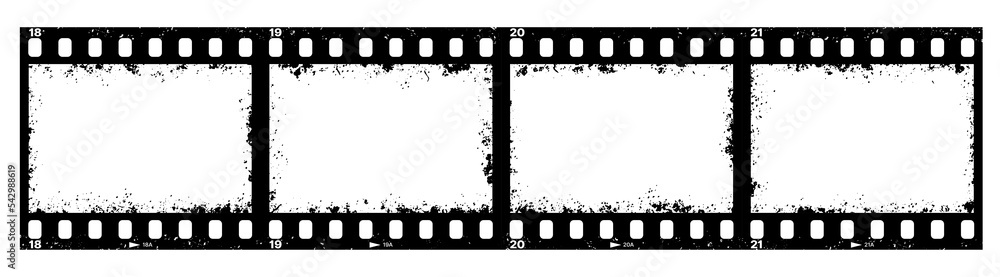 Retro movie grunge film strip. Vintage filmstrip texture. Old cinema ...