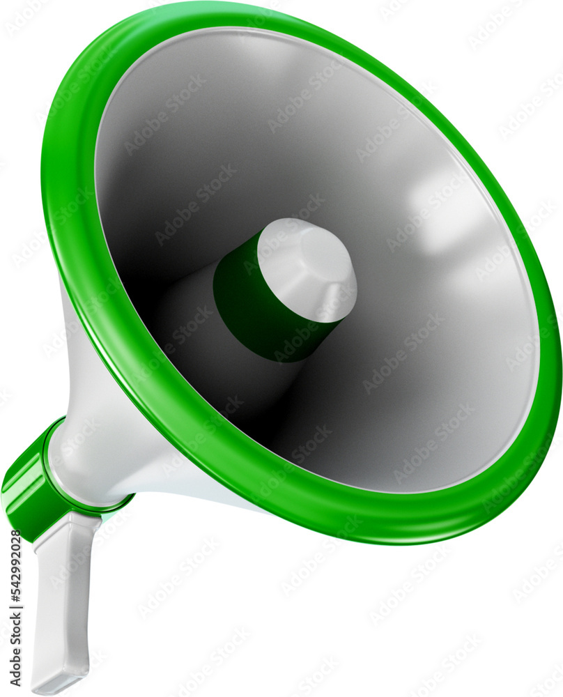 Megafone 3d realistas para composições coloridos Stock Illustration ...