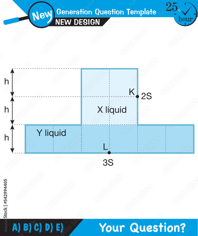 Physics, pressure and lifting force, pressure of stagnant waters ...