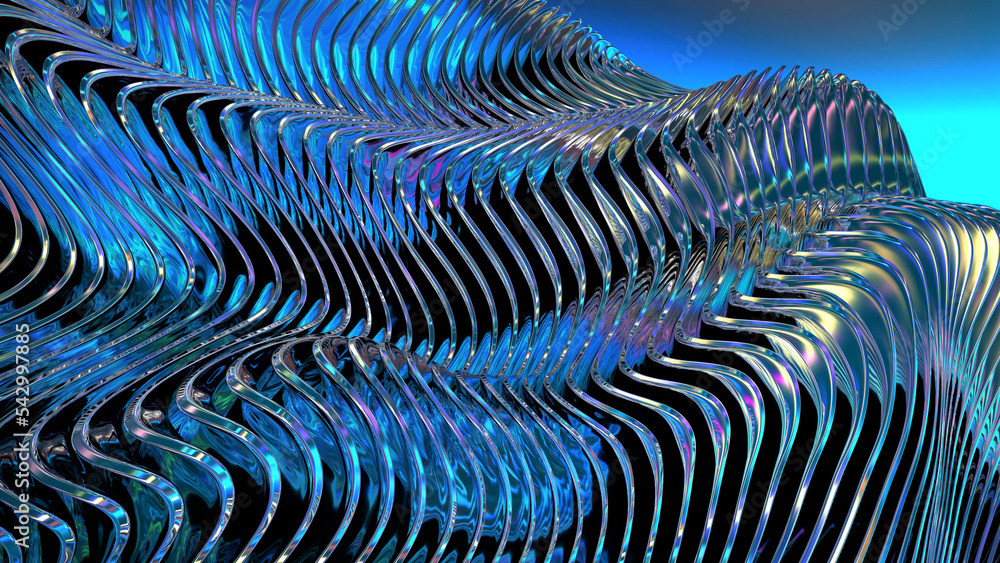 Abstract high-tech background with wavy multistructural surface Stock ...