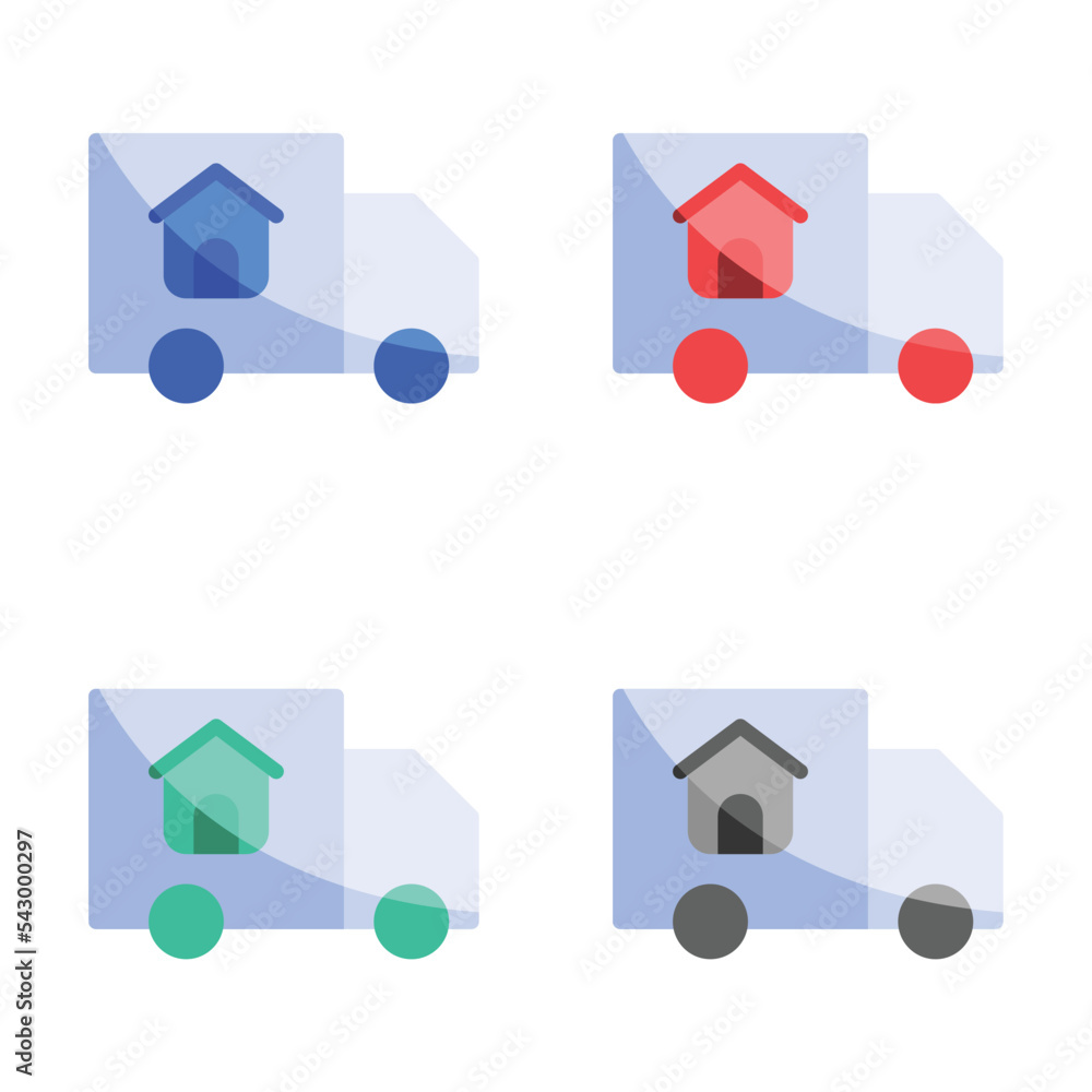 Home shifting icon, house moving icon, home transfer icon, home ...