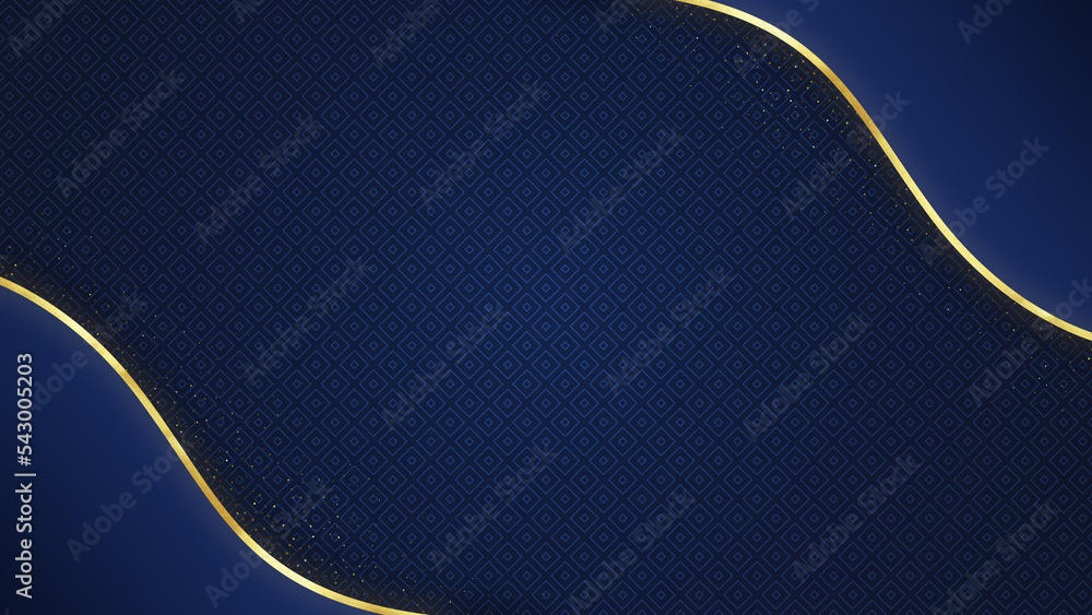 Blue Luxury Background Presentation Slide Frame Layout Template ...