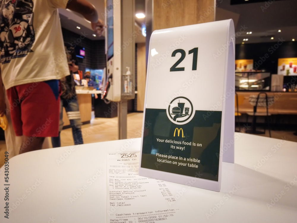 BANGKOK, THAILAND - October 30, 2022: Order Number along with a ...