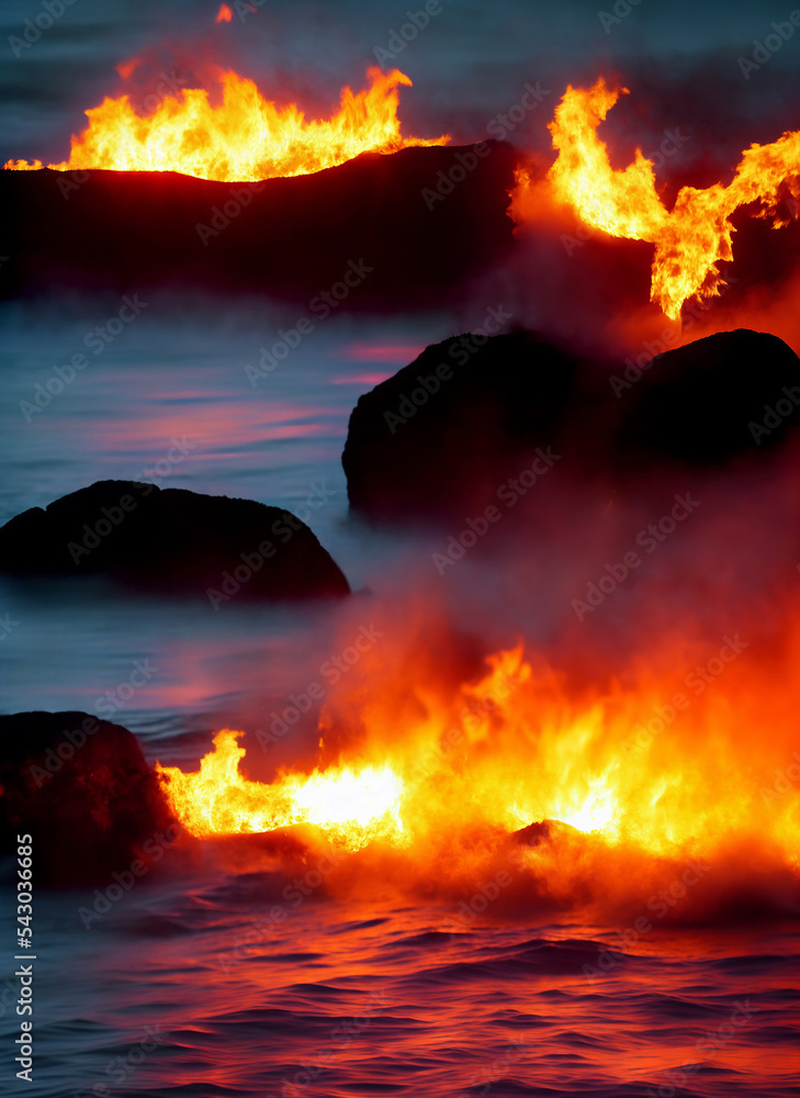 The effects of global warming on Earth's atmosphere and oceans, fossil ...