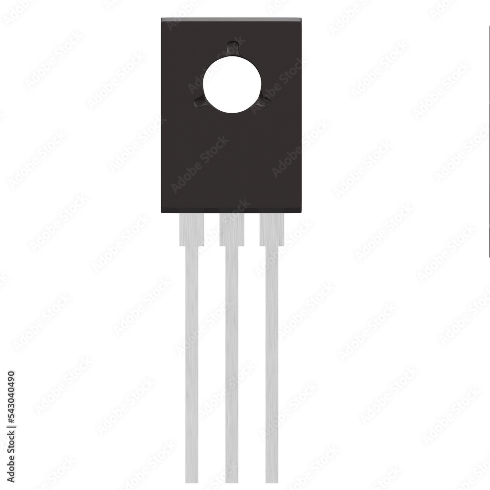 3d rendering illustration of a transistor in a TO package Stock ...