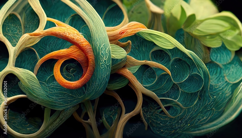 quilling swamp ecosystem line art. Generative AI Technology Stock ...