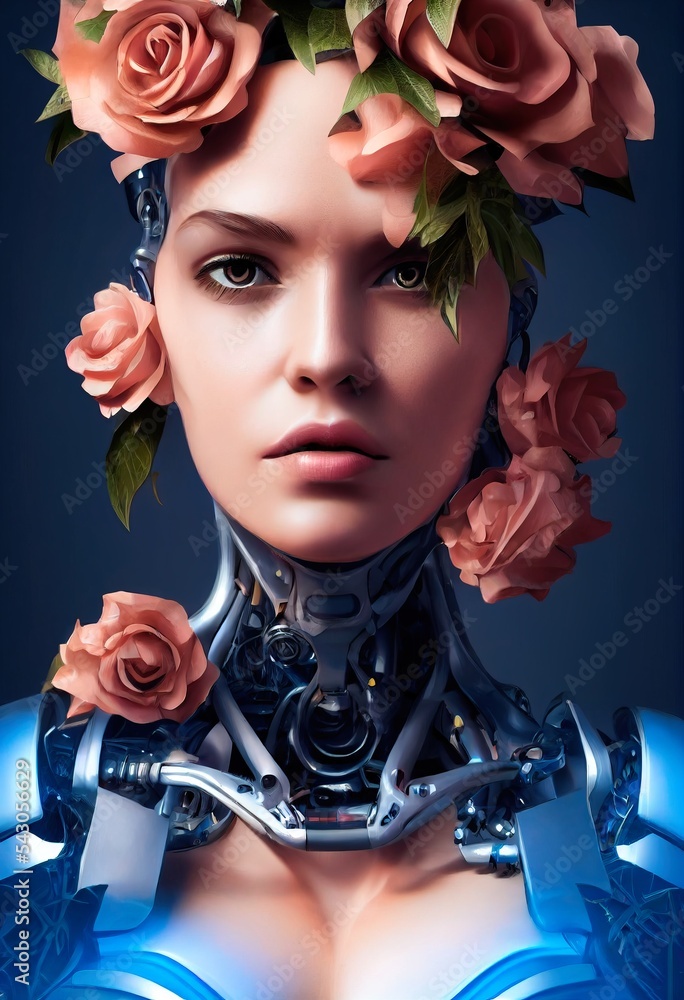 A fictional person, not based on a real person. Portrait of a ...
