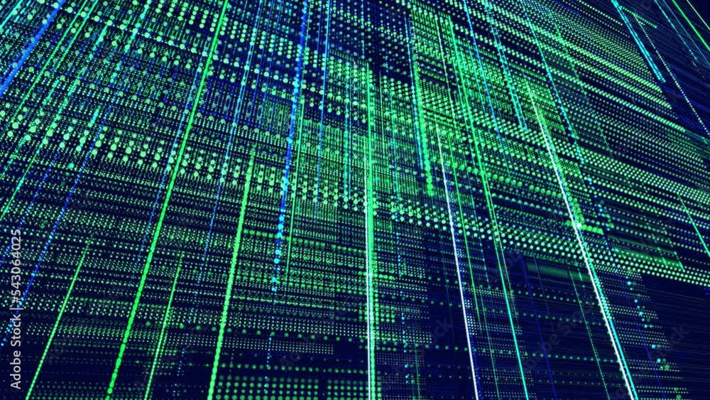 Lines form hologram information blocks. Vj loop abstract sci-fi bg glow ...