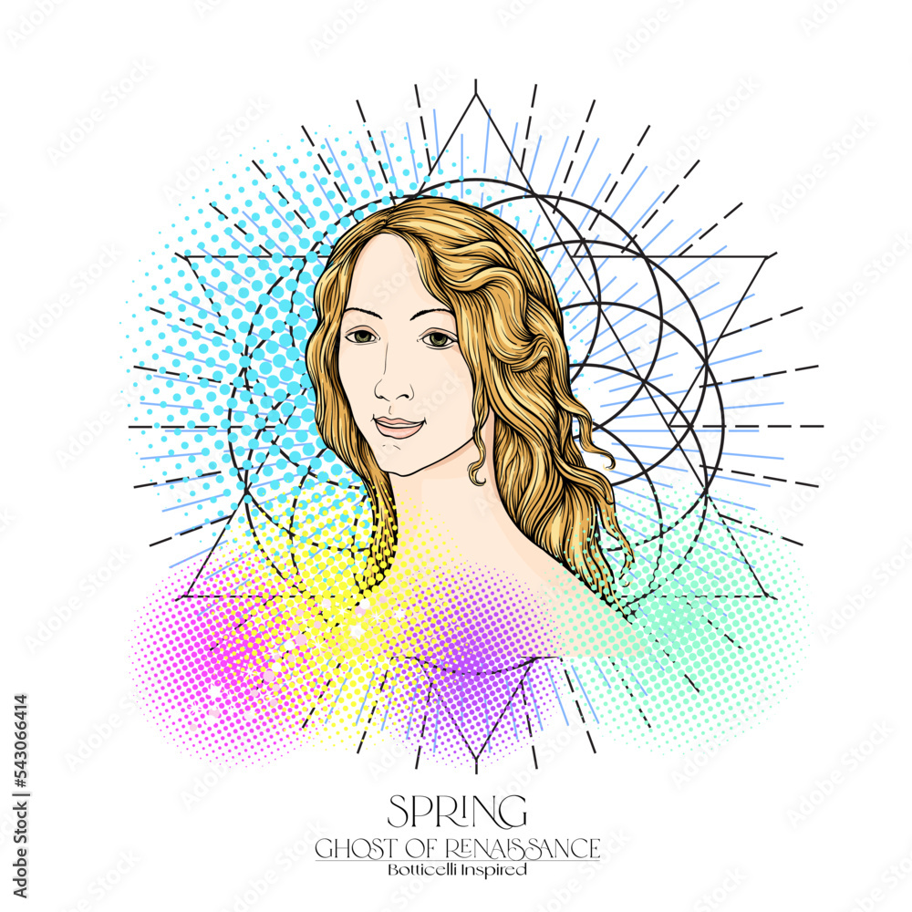 Portrait of a woman inspired by a painting by Renaissance artist ...