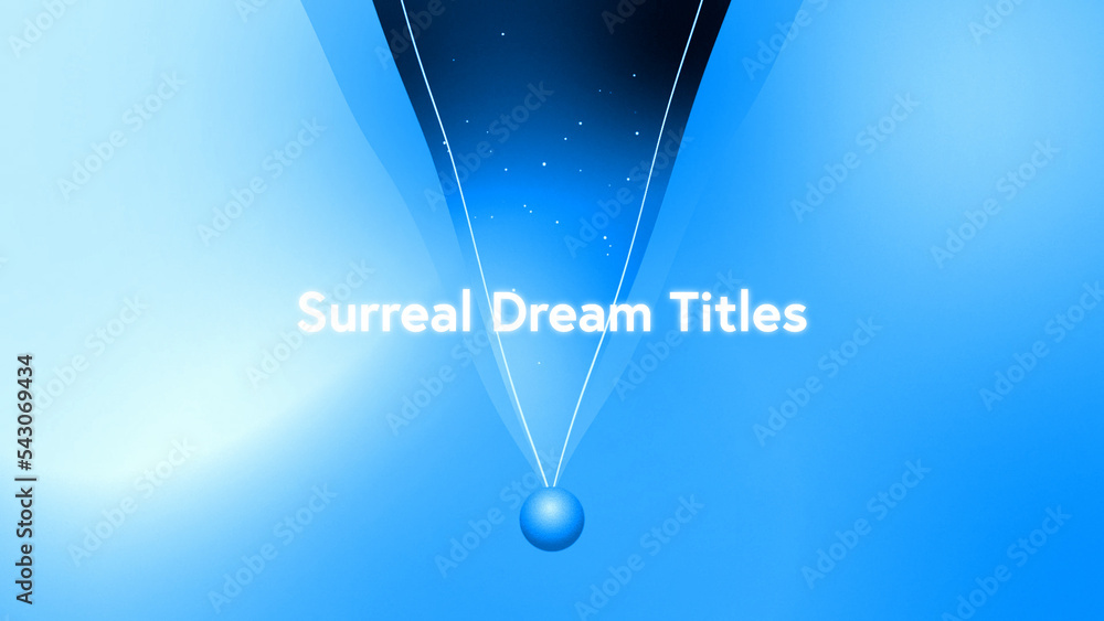 Cool Surreal Dream Titles Stock Template | Adobe Stock