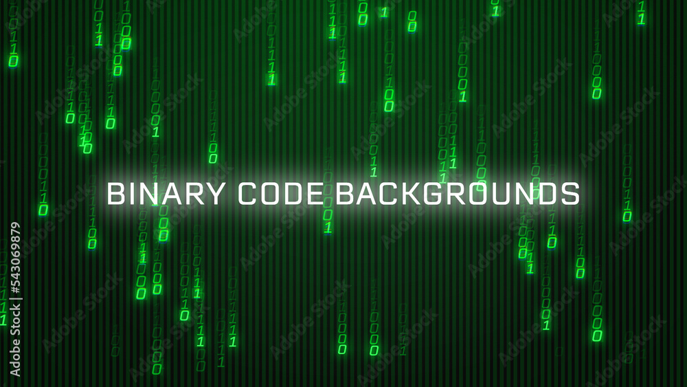 Cool Binary Code Backgrounds Stock Template | Adobe Stock