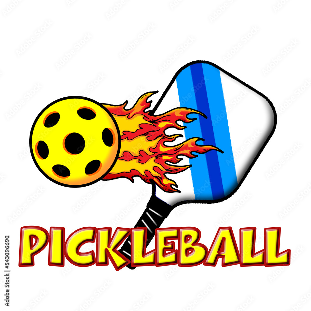 Pickleball Logo Stock Illustration | Adobe Stock