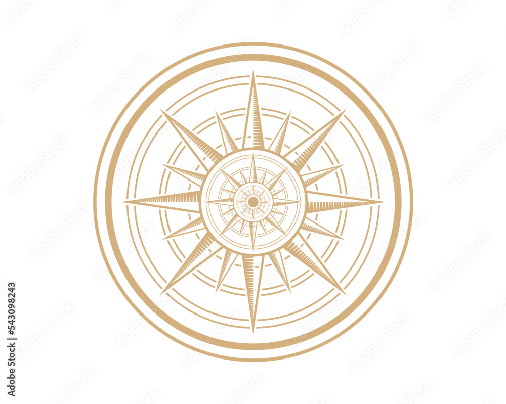 compass rose vector logo icon Stock Vector | Adobe Stock