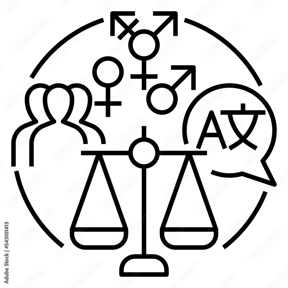 human rights icon Stock Vector | Adobe Stock