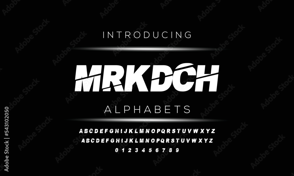 Futuristic ancient modern techno sci fi display font, abstract ...