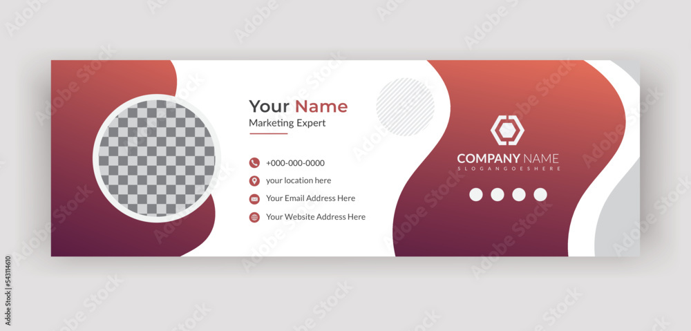 Simple Modern and minimalist email signature or clean professional ...