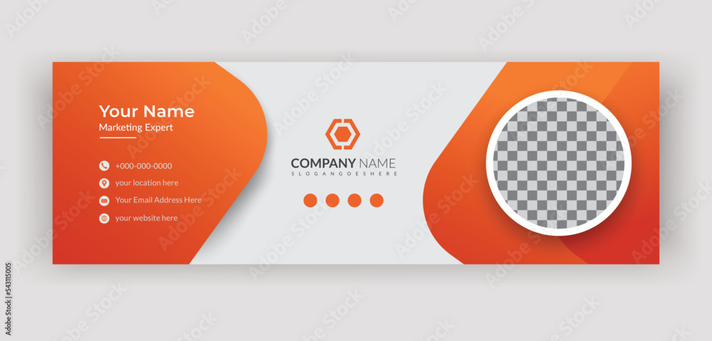 Simple Modern and minimalist email signature or clean professional ...