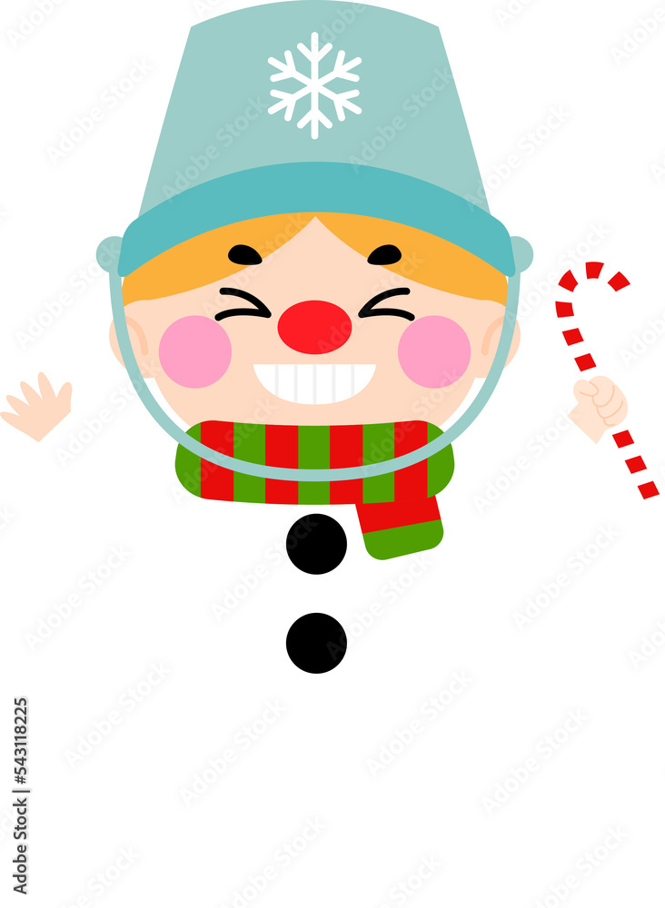Kid wearing Christmas costume cartoon illustration Stock Illustration ...