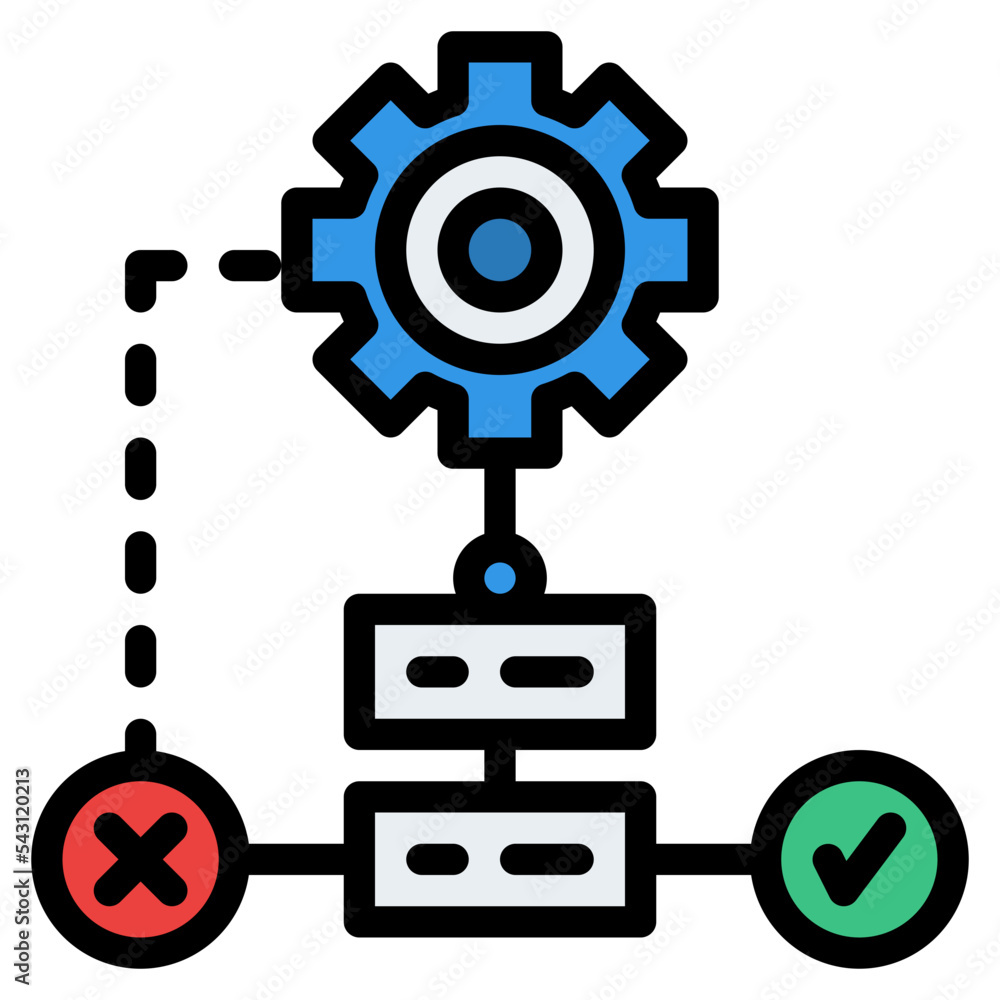 process design thinking practical process knowledge icon Stock Vector ...