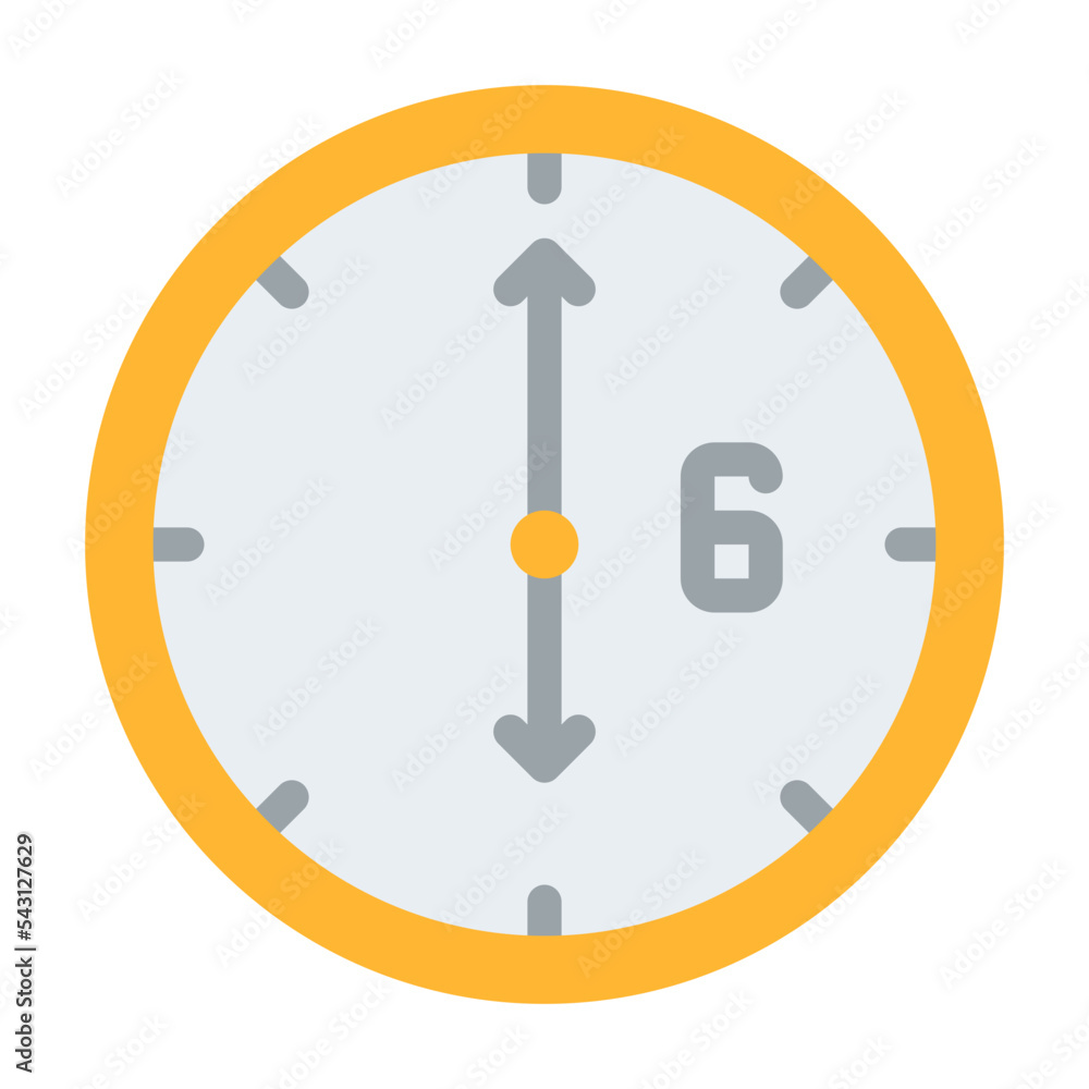 6am date time schedule icon Stock Vector | Adobe Stock
