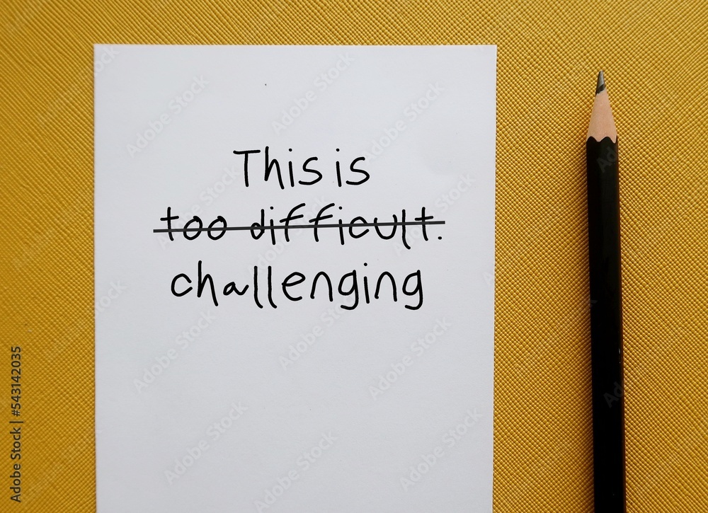 Pencil writing on paper with handwriting THIS IS TOO DIFFICULT, changed ...