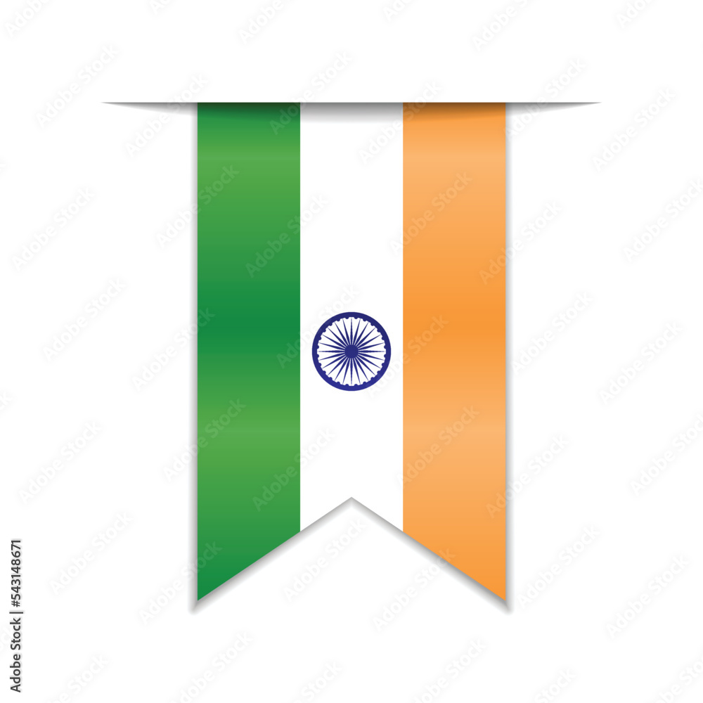 Realistic India flag vertical banner background Stock Vector | Adobe Stock